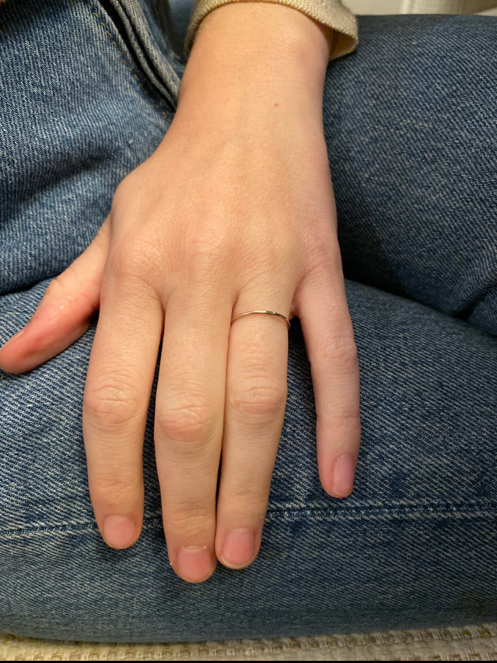 14k Gold Tiny Stacking Rings – Sacred Birch